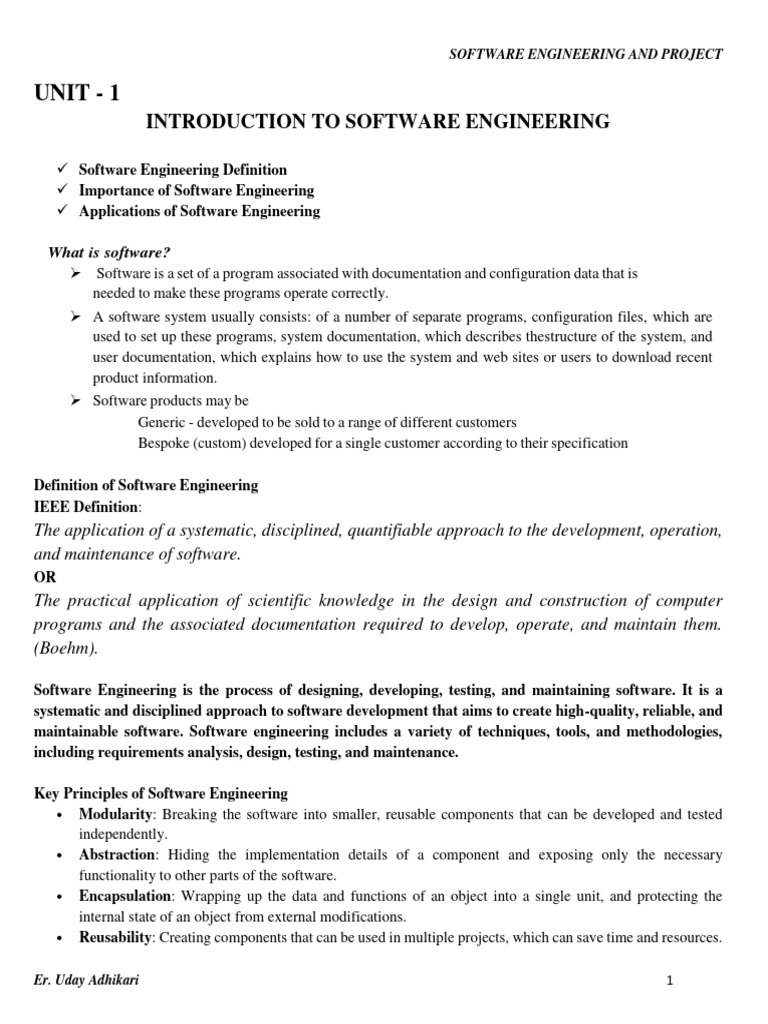 Software Engineering and Project | PDF | Project Management | Software Development Process