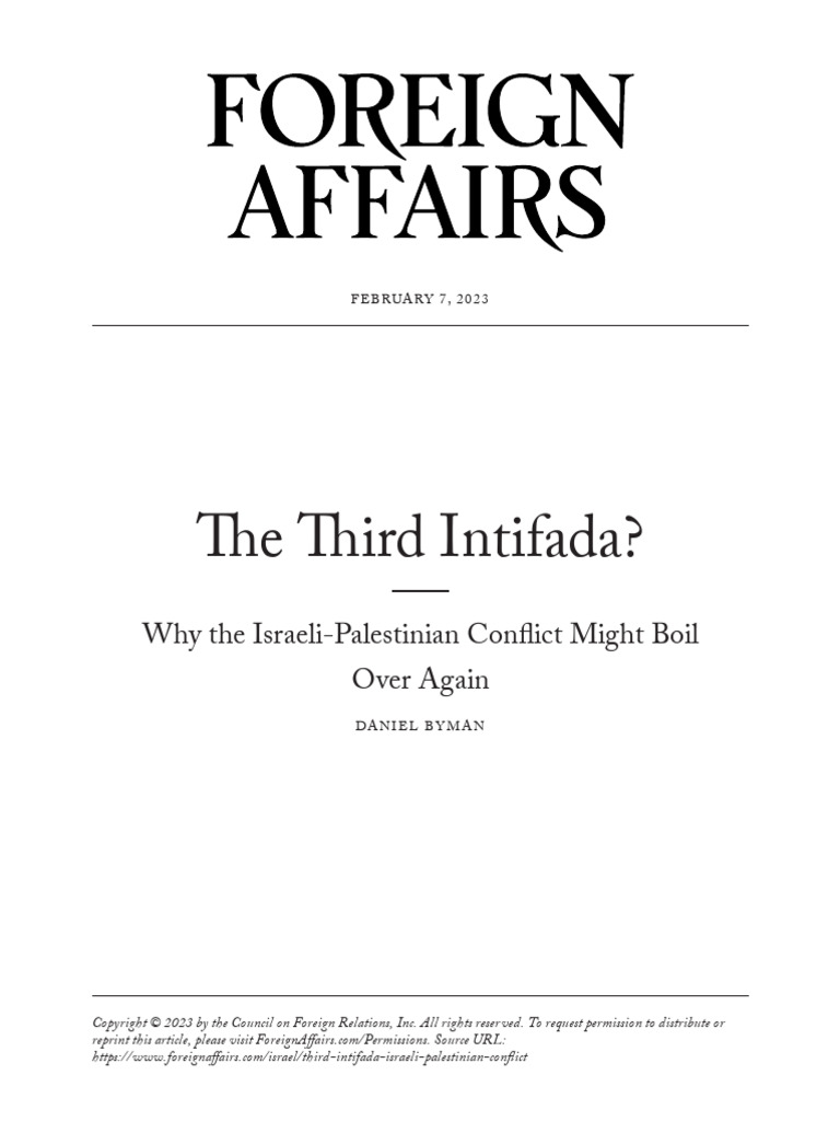 The Third Intifada? | PDF