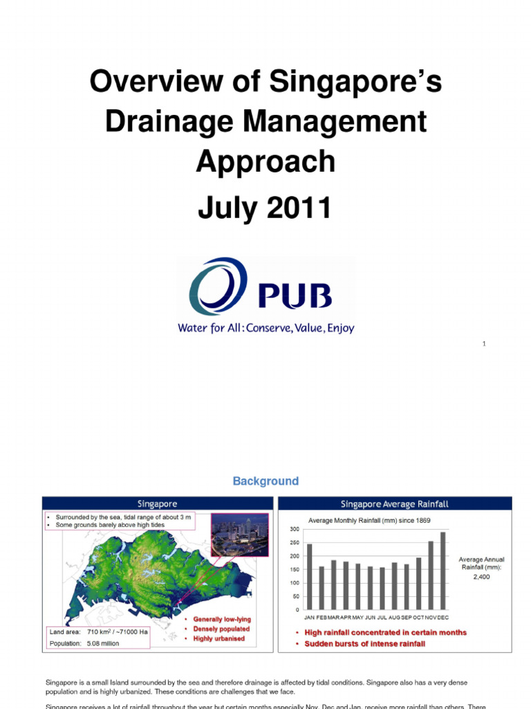 Overview of Singapore s Drainage Management Approach | PDF