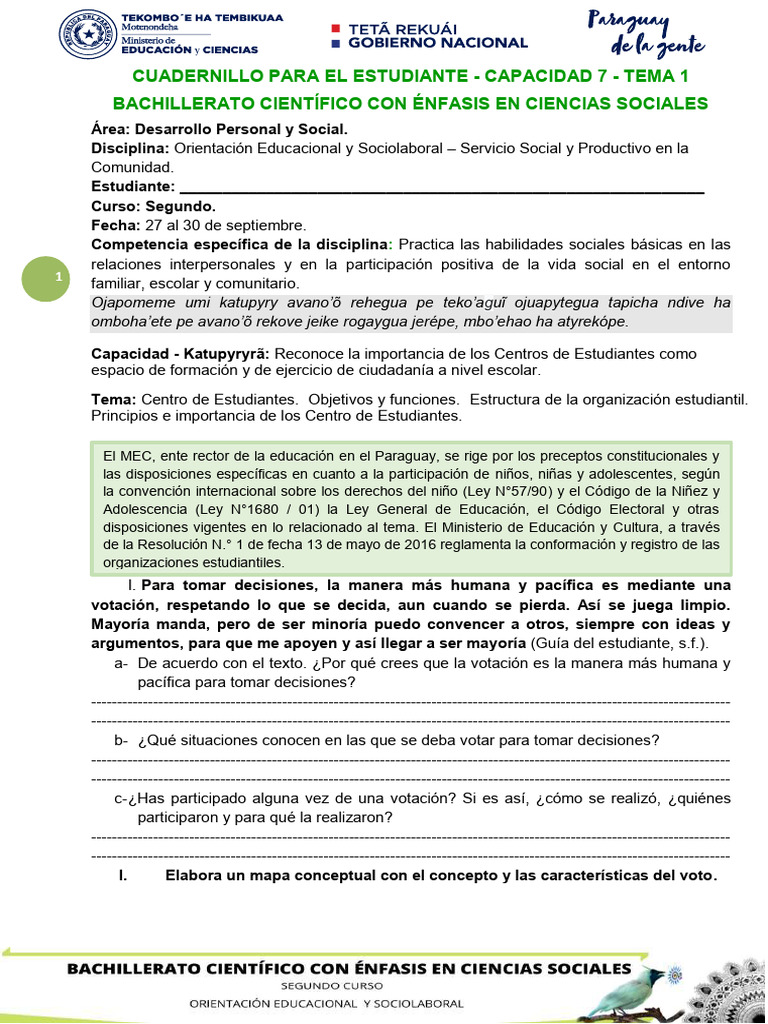 27 Al 30 - 09 DP 2do Curso Cuadernillo Cap 6 Tema 231011 093226 | PDF | Democracia | Ideologías ...