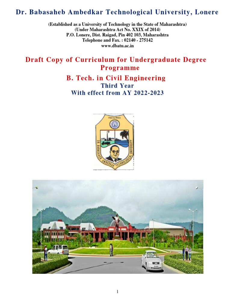 B.Tech Civil Engineering 3rd Year Syllabus | PDF | Concrete | Soil ...