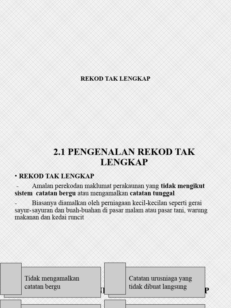 Rekod Tak Lengkap | PDF