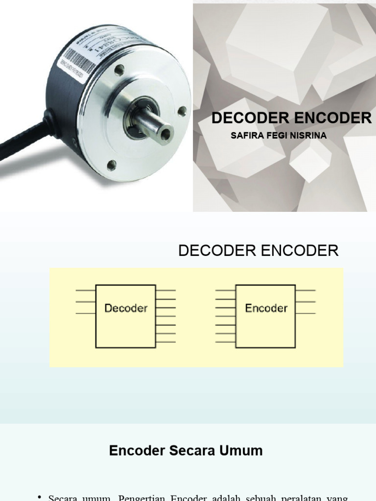 Encoder dan Decoder: Panduan Dasar | PDF | Komputer