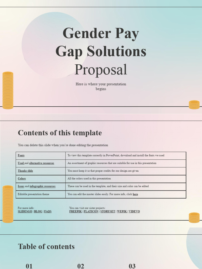 Gender Pay Gap Solutions Proposal | PDF