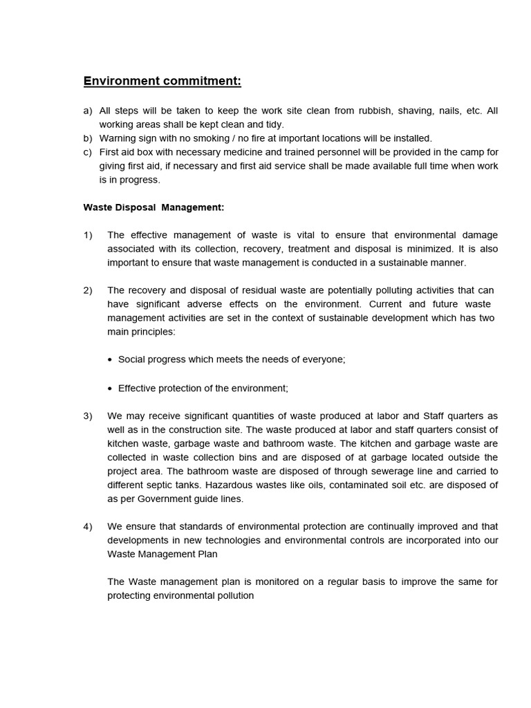 Environmental & Safety | PDF | Technology & Engineering