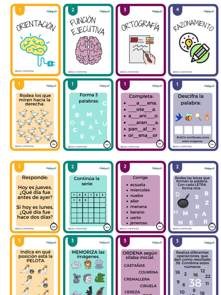 Tarjetas Color Func Ejecutivas | PDF