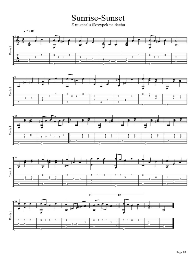 Sunrise-Sunset | PDF