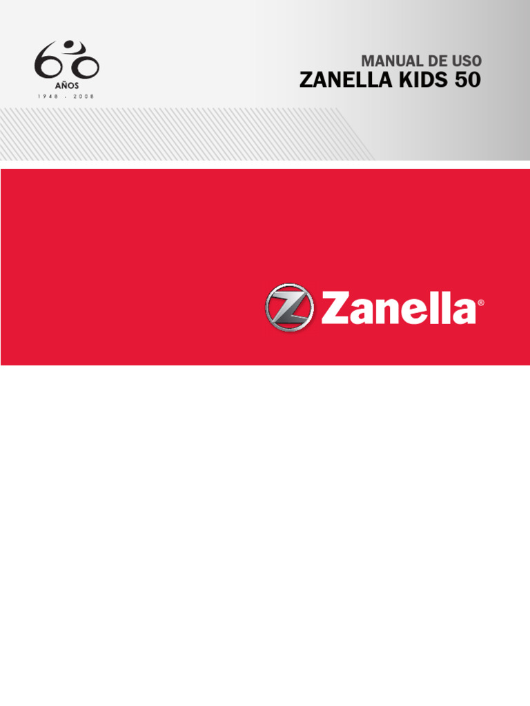 Zanella Kids 50 | PDF | Neumático | Carburador