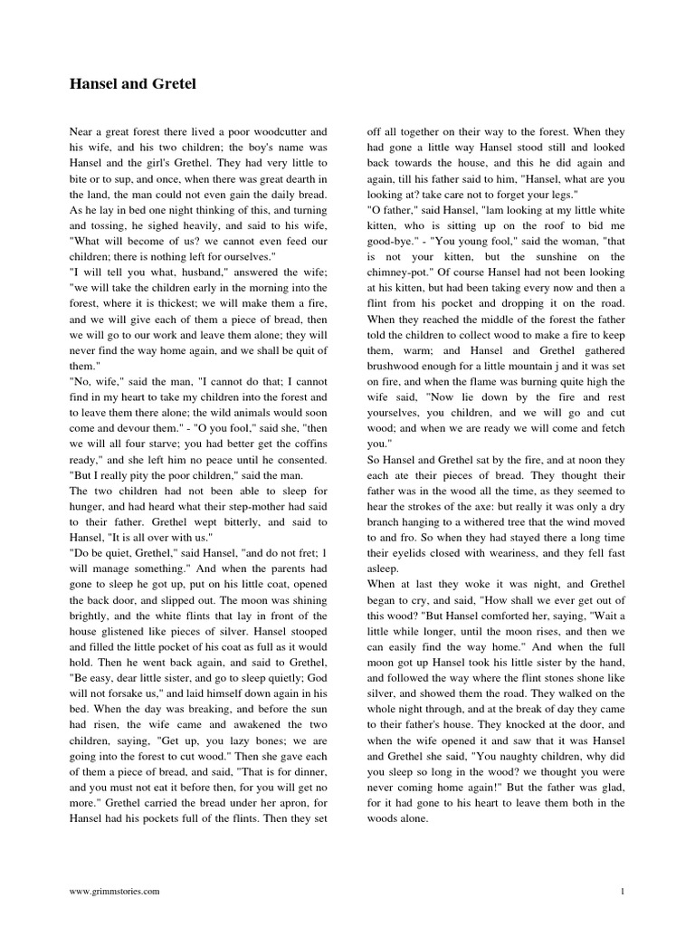 Hanzel y Gretel | PDF | Hansel And Gretel (Opera) | Hansel And Gretel