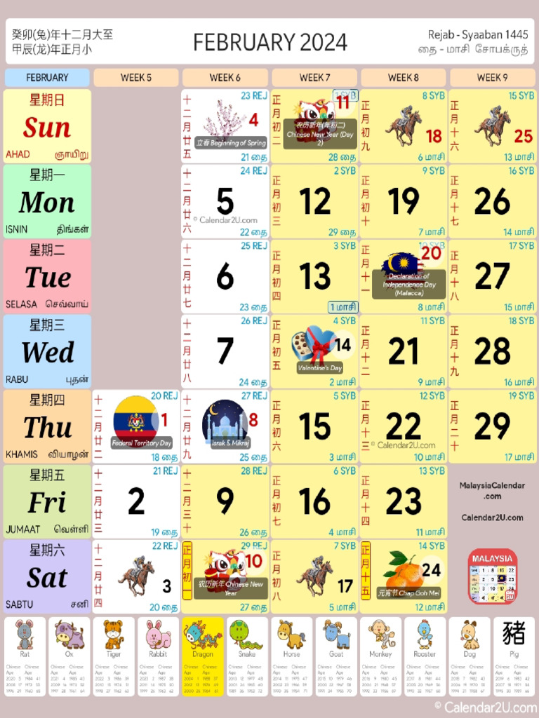 FEB Kalender Kuda PDF 2024 | PDF