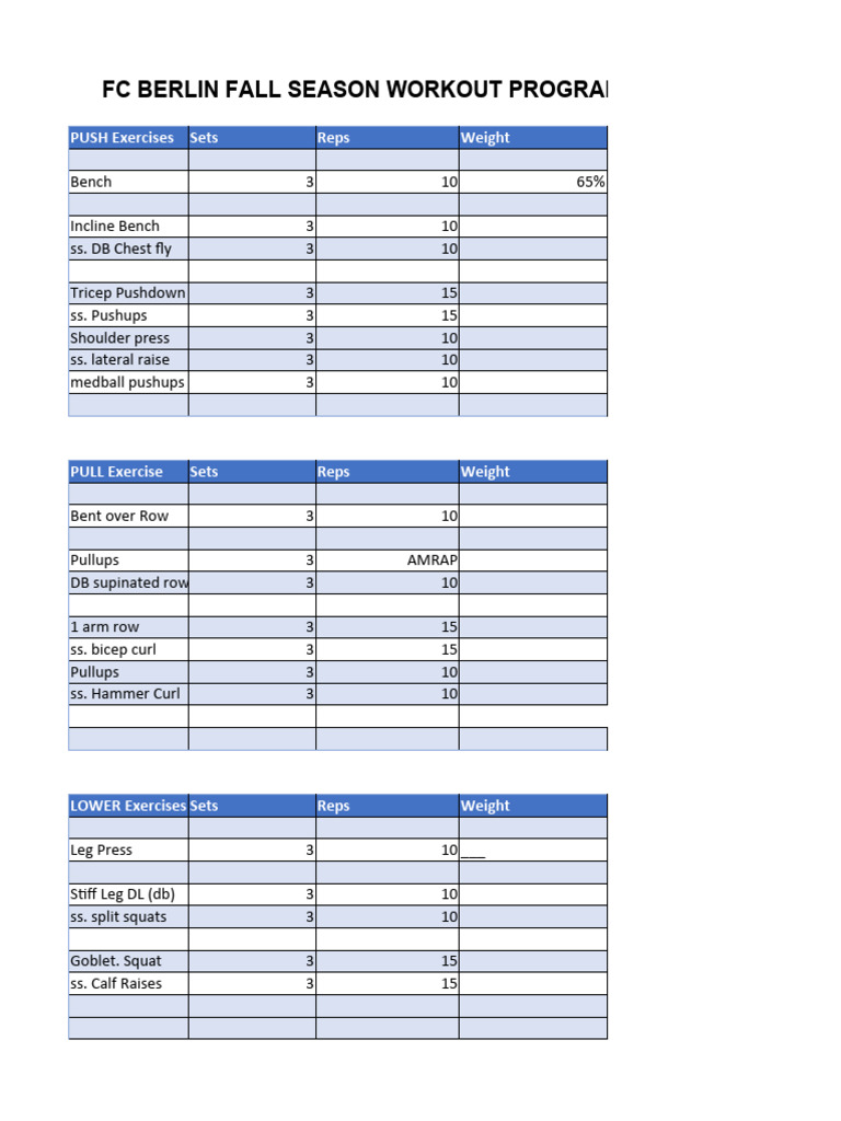 Strength Program 2024 | PDF | Strength Training | Physical Exercise