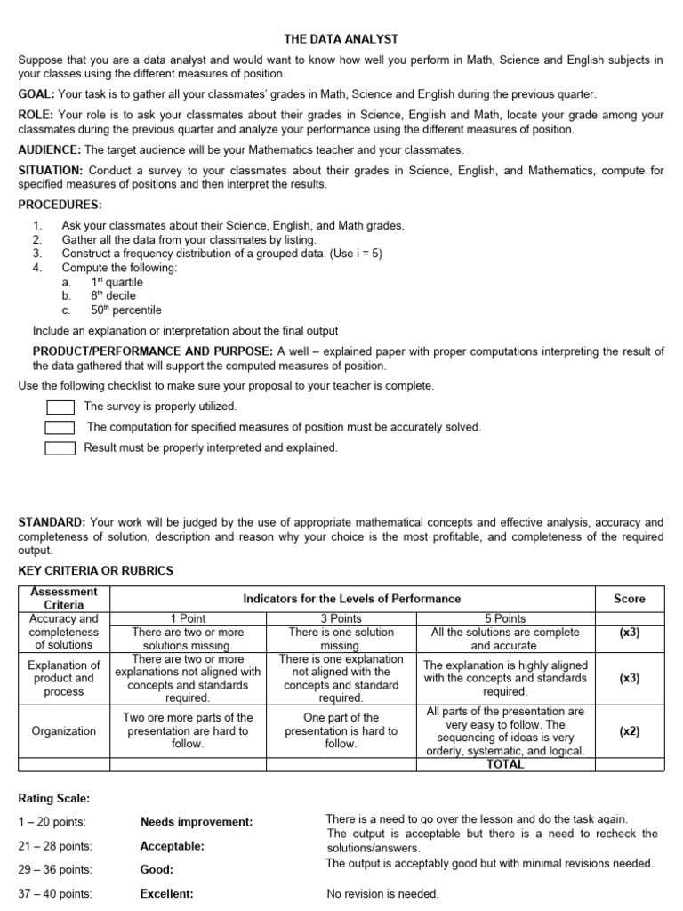 The Data Analyst | PDF