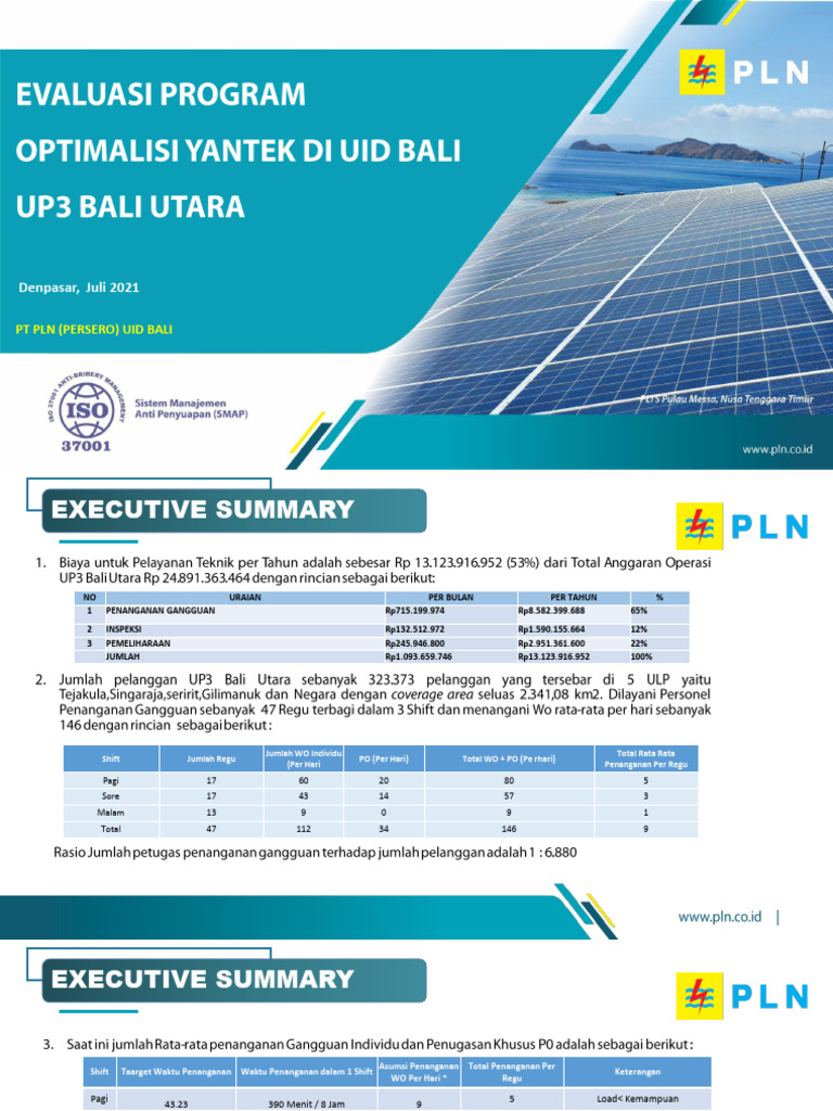 Optimalisasi Yantek Bali Utara | PDF