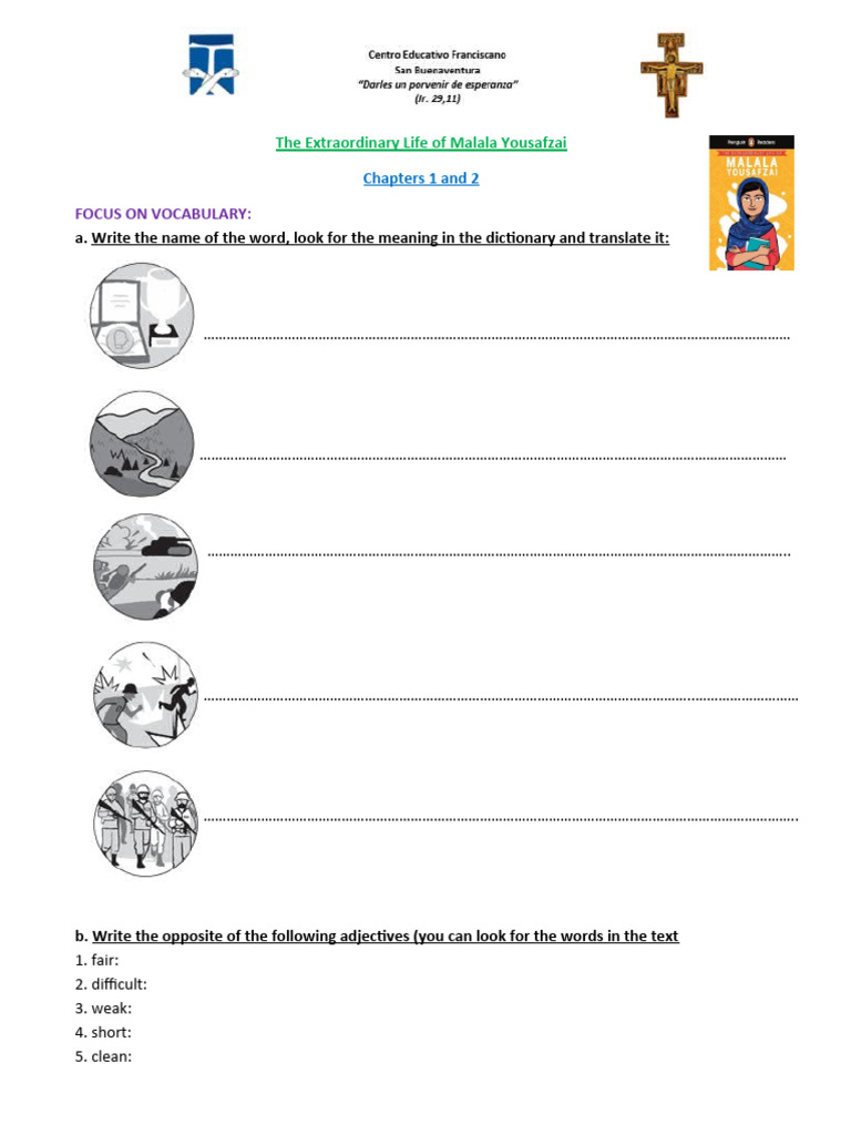 Malala Yousafzai: Vocabulary & Questions | PDF | Language Arts & Discipline