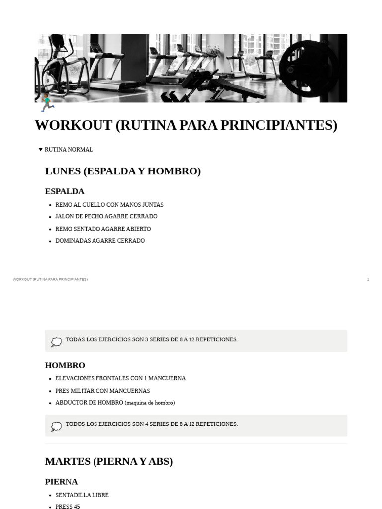 RUTINA | PDF