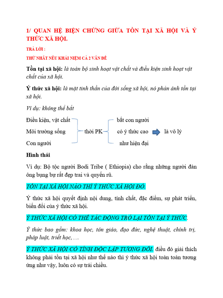 ÔN TẬP TL KTCT. | PDF