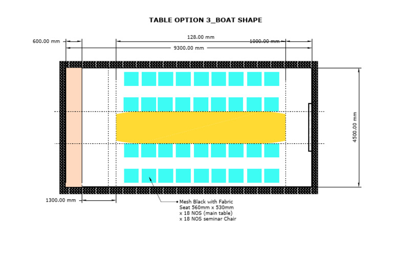 Table Option 3 - Boat Shape | PDF