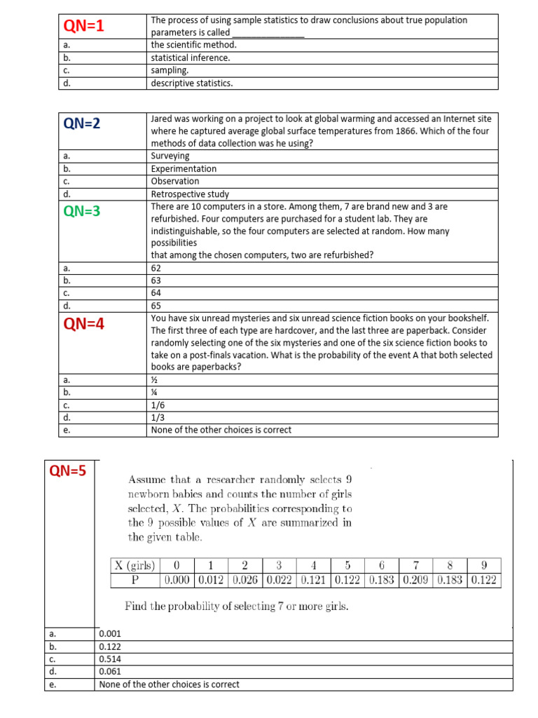 10-09-2023..... MAS291 - Sample Exam | PDF | Statistics | Probability ...