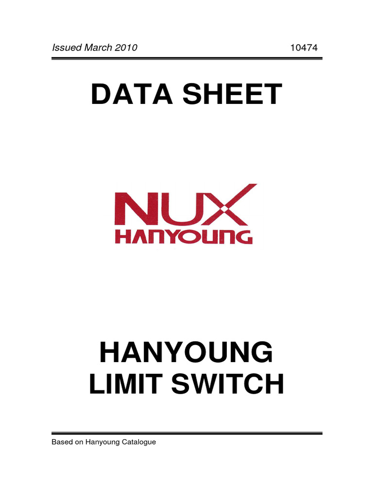 Hanyoung Limit Switch | PDF