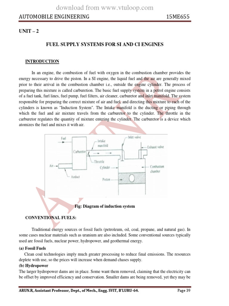 Unit-2 Automobile Engineering | PDF