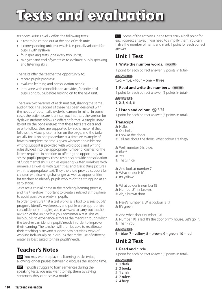 Rainbow Bridge Plus Level 2 Tests and Evaluation | PDF | Dyslexia