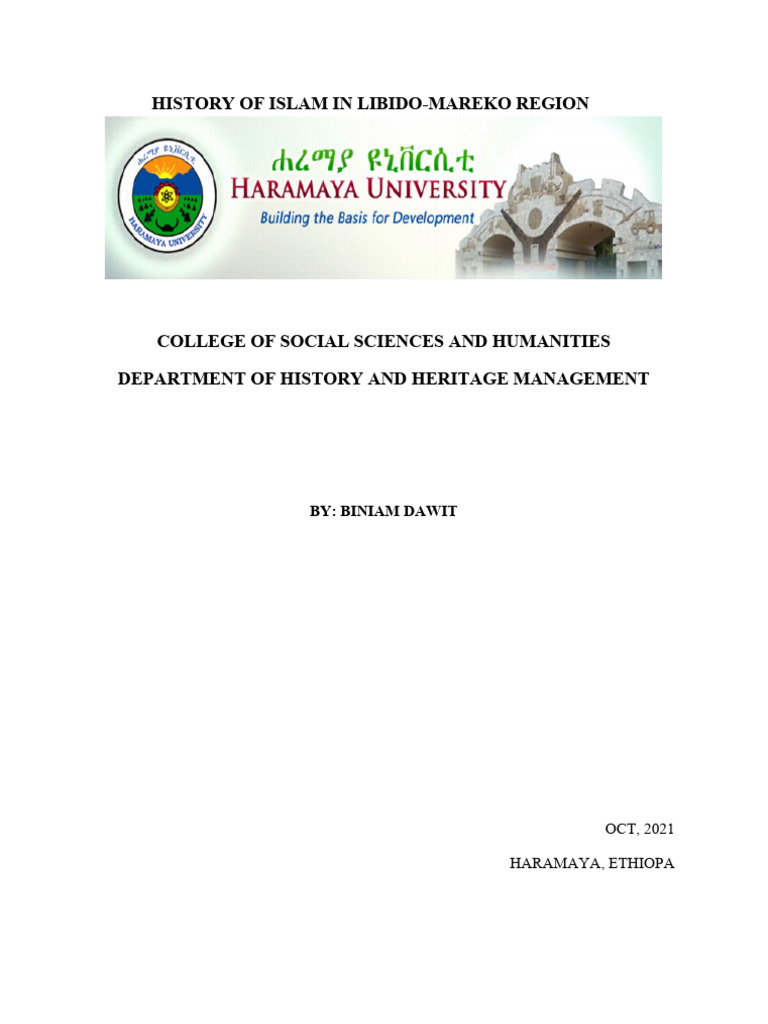 Islamic History in Mareko by Biniyam Da | Download Free PDF | Muhammad ...