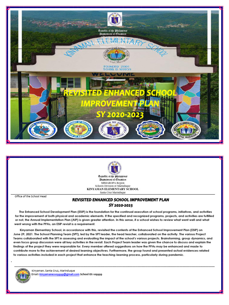 REVISITED ESIP Kinyaman | PDF | Teachers