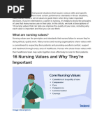 Core Values of Professional Nurse | PDF | Nursing | Altruism