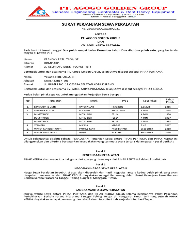 01.surat Duk - Alat | PDF