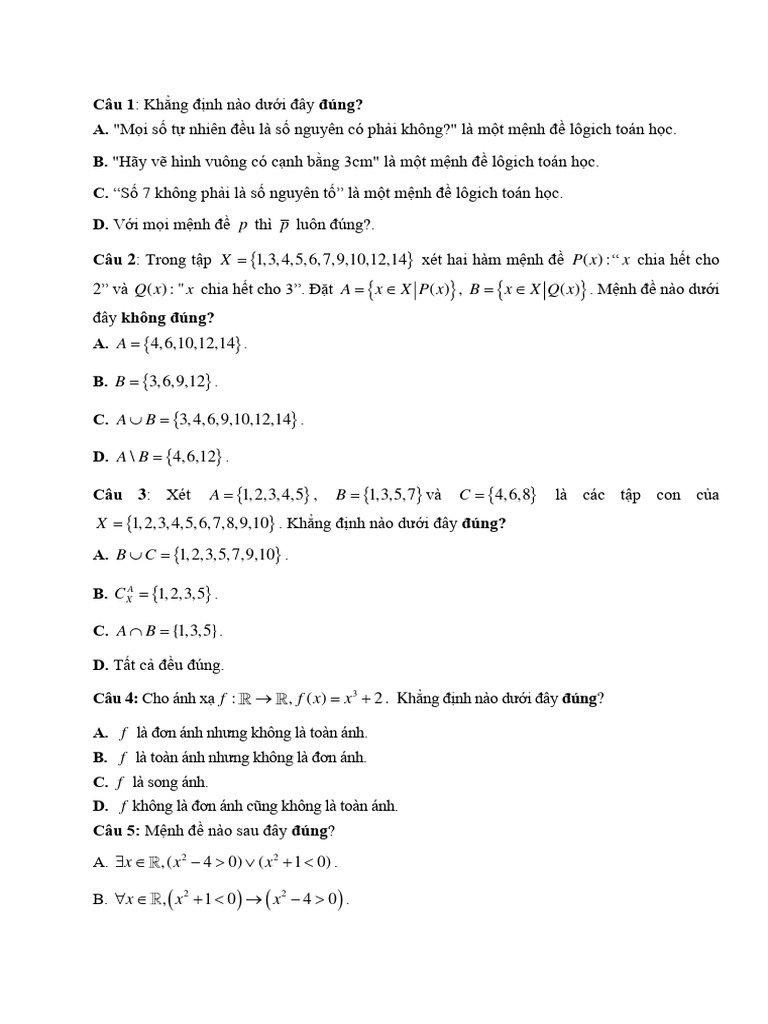 Bai Tap on Tap GK Mon Dai So | PDF