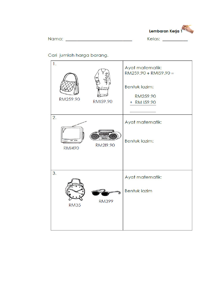Latihan Wang Tahun 3 | PDF