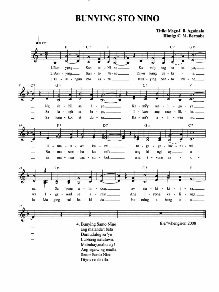 Bunying Sto Nino | PDF