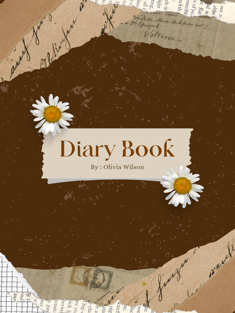 Vintage Old Diary Book Cover | PDF