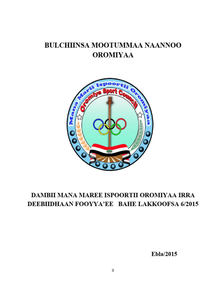 Dambii Irra Deebiin Foyya'e 2015 Bekelech | PDF
