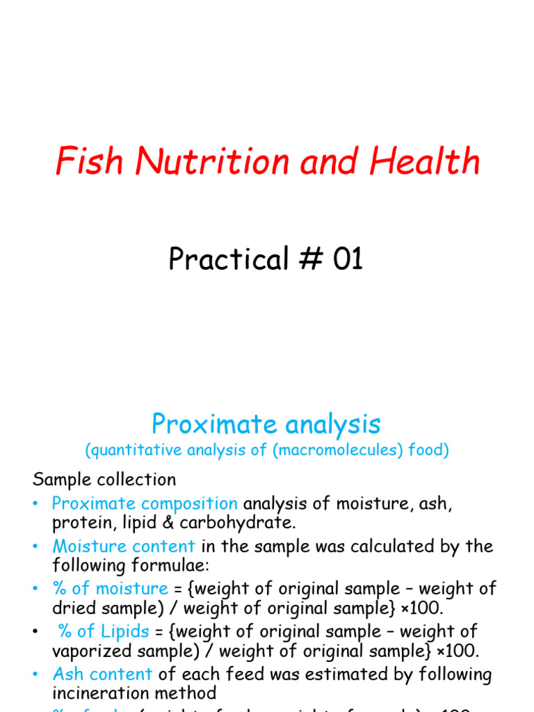 Practical Fish Nutrition and Health | PDF
