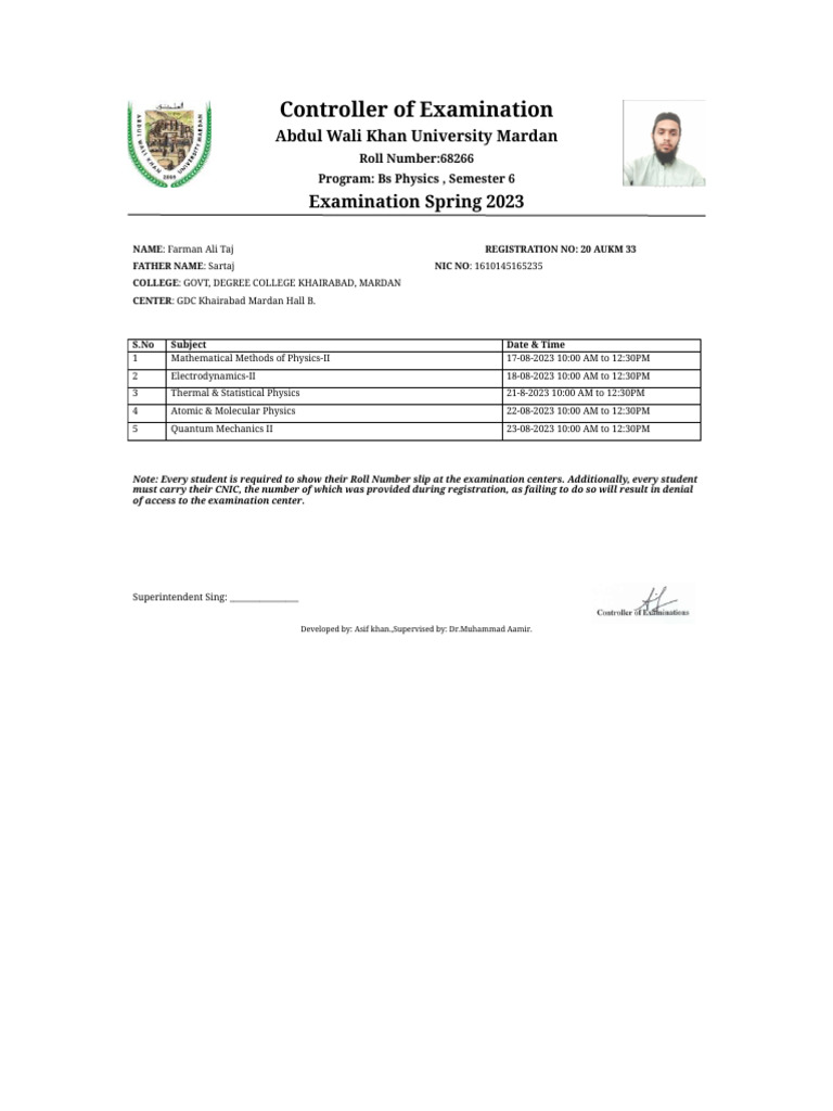 Uems - Awkum.edu - PK Student Roll Num - PHP Security NDQ3OQ &auth Ip ...