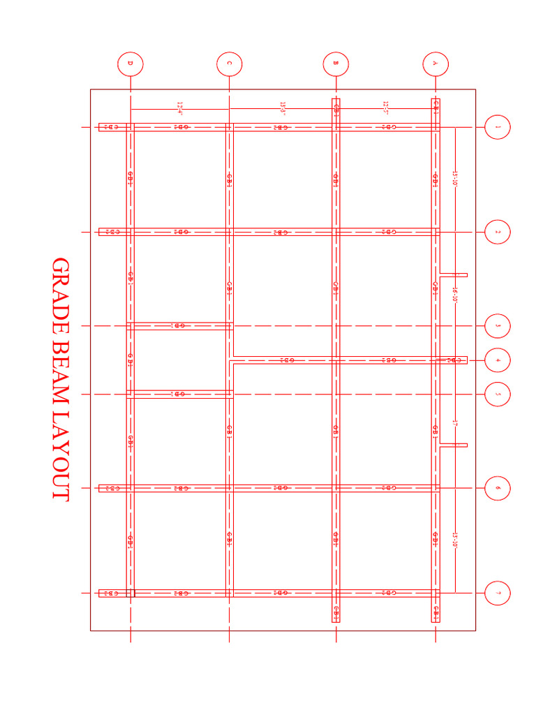 Grade Beam Layout | PDF