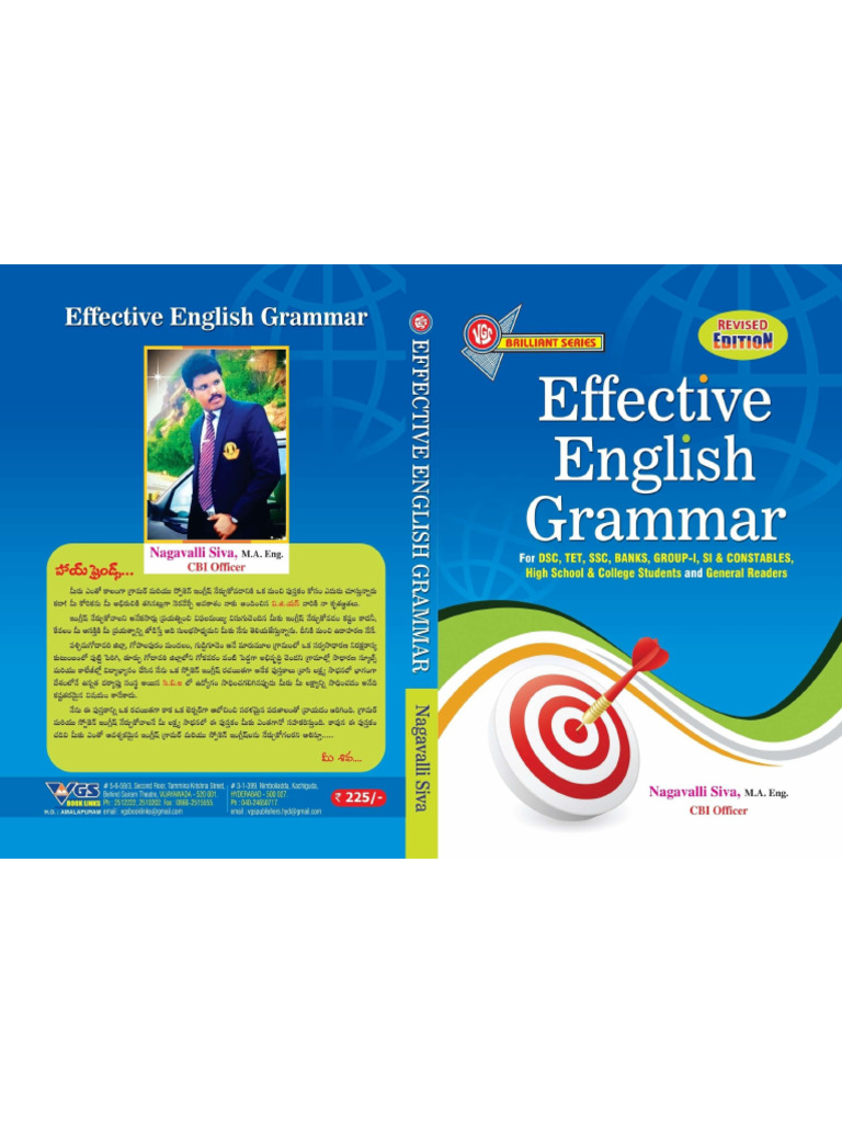 Effective English Grammar Revision Edition by Siva Nagavalli | Download ...