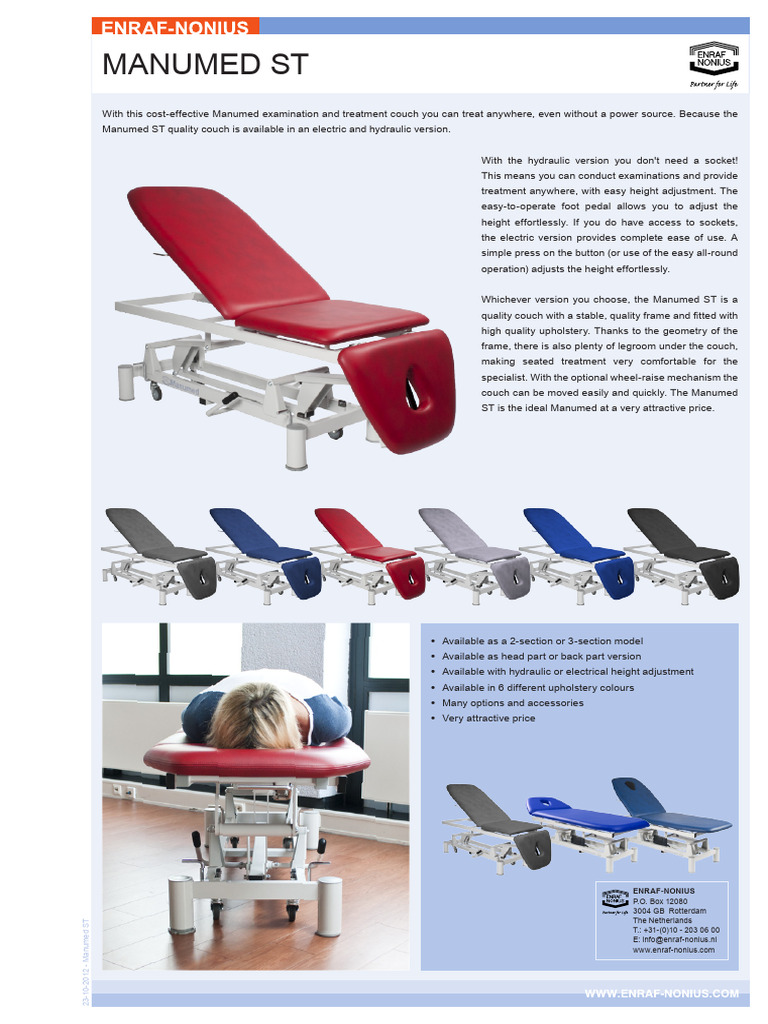 Enraf-Nonius Manumed ST en | PDF