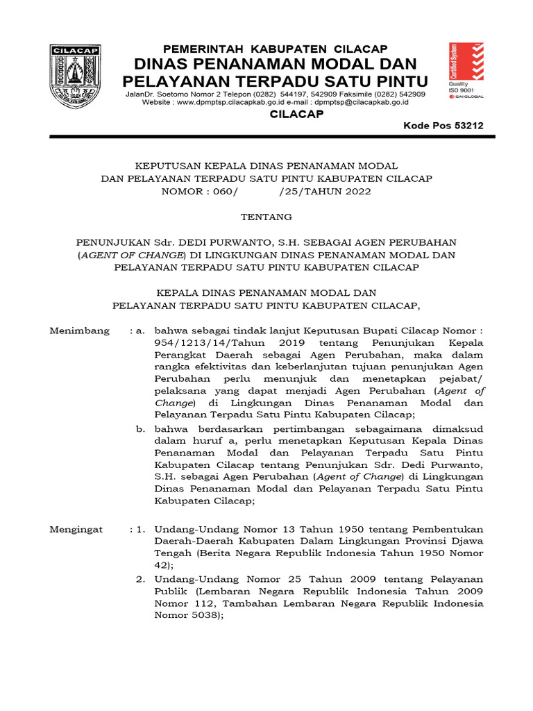 SK Penunjukkan AoC 2021 | PDF