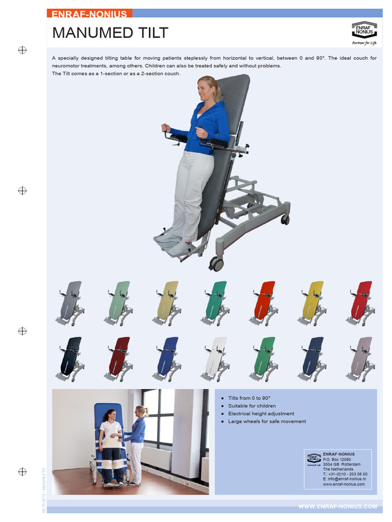 Enraf-Nonius Manumed Tilt En | PDF