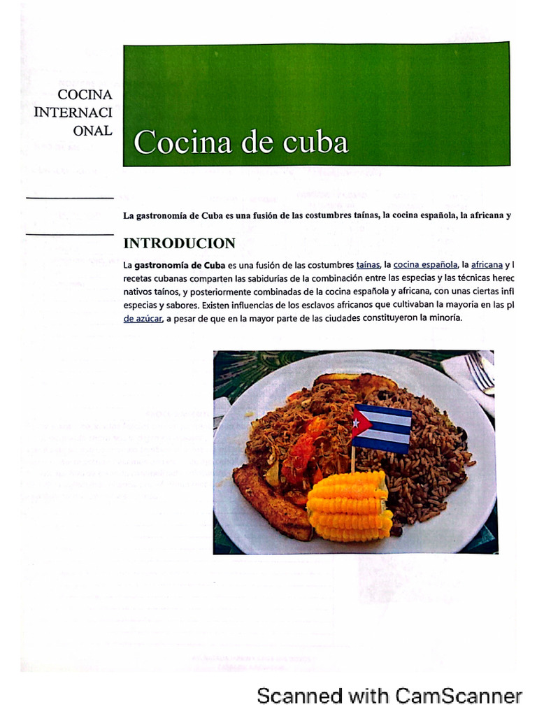 Cocina de Cuba | PDF