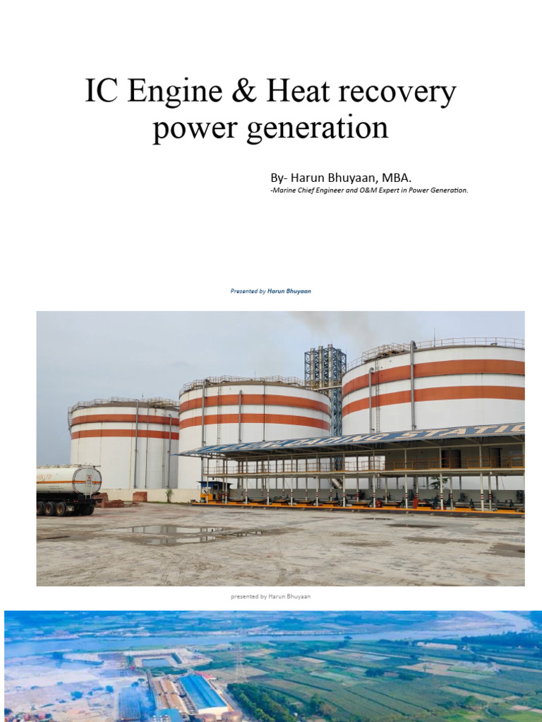 Power Plant Basics - IC Engines, Boiler and Turbine (HFO Plants) | PDF ...