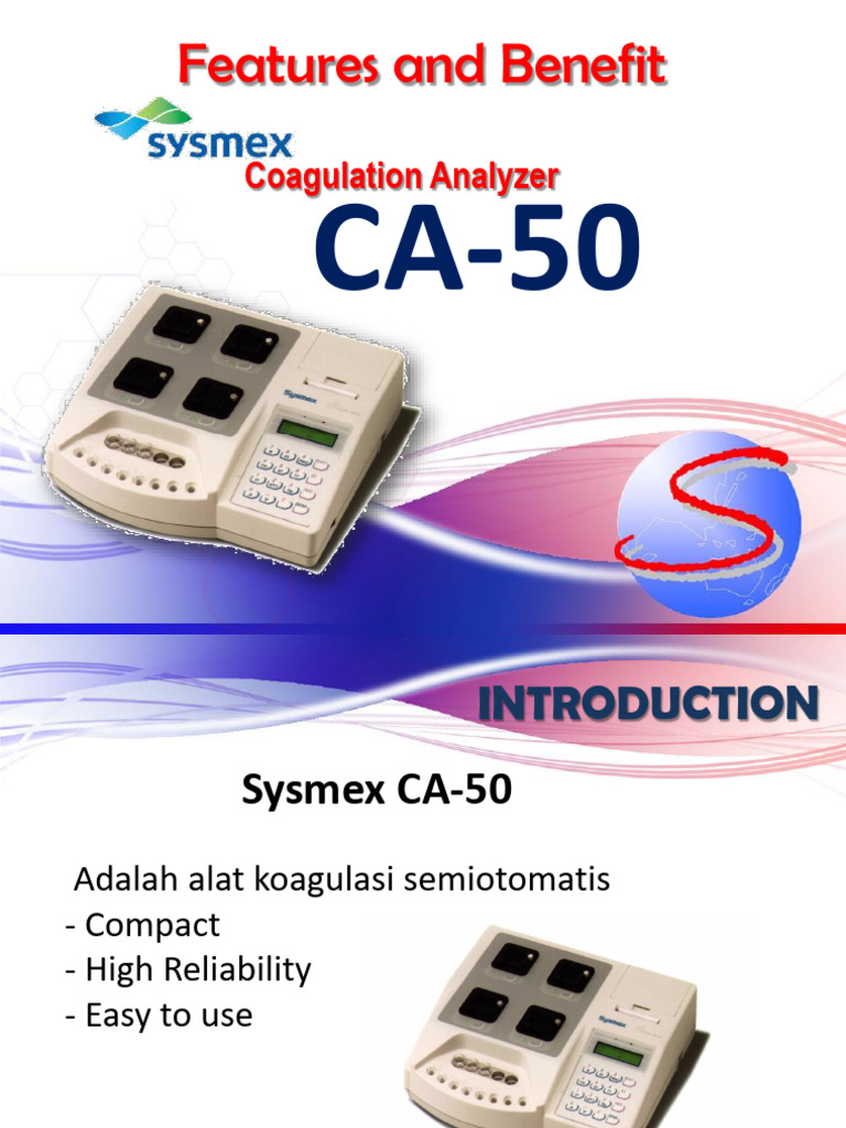 Sysmex CA 50 | PDF