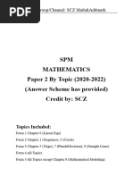 SPM Trial AddMath P1 by Topic | PDF | Geometry | Teaching Mathematics