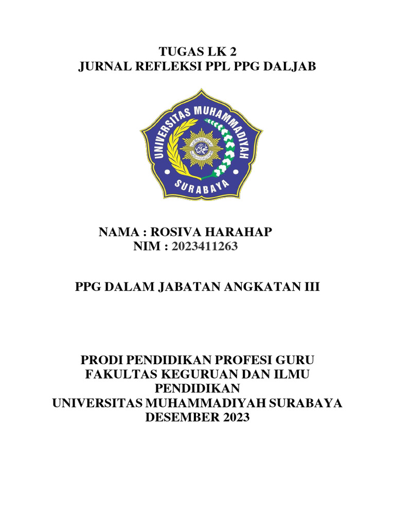 LK 2 Jurnal Refleksi ROSIVA NEW2 | PDF