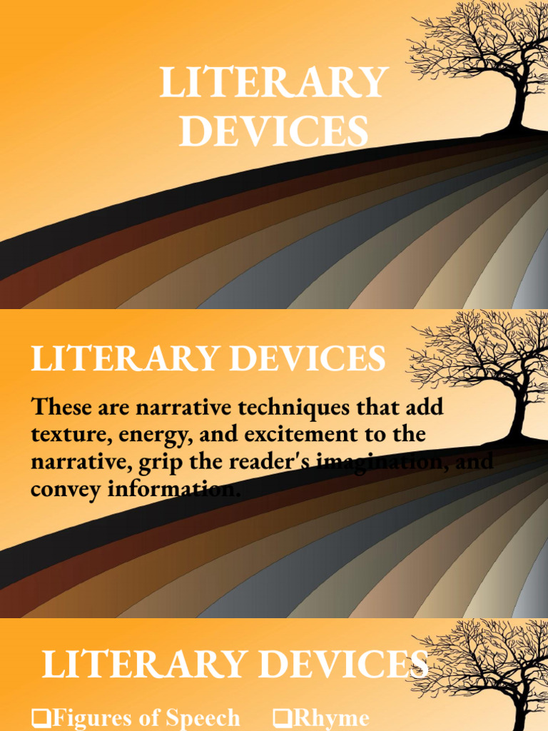 Literary Devices Guide | PDF | Rhetoric | Poetic Devices