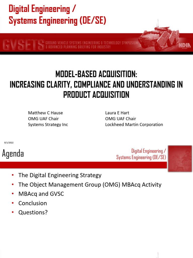 246 Hause Hart-基于模型的采集 | PDF | Systems Engineering | Engineering