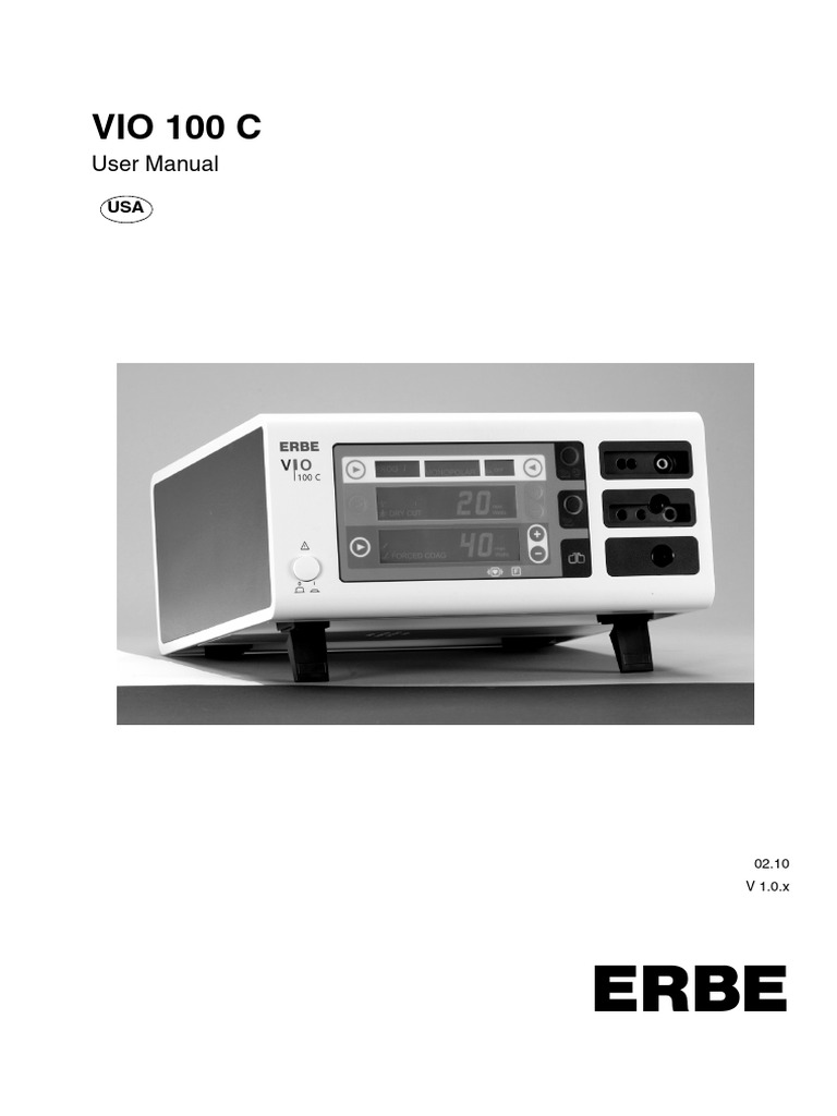 Erbe Vio 100 C User Manual | PDF
