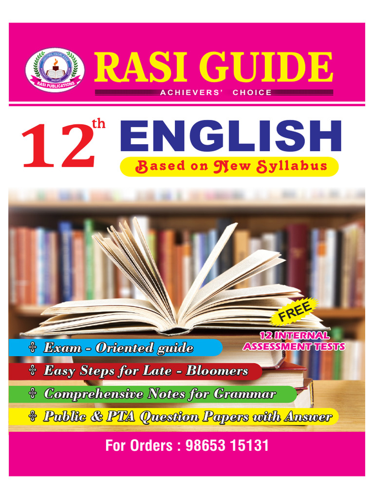 Rasi 12th English Sample | PDF